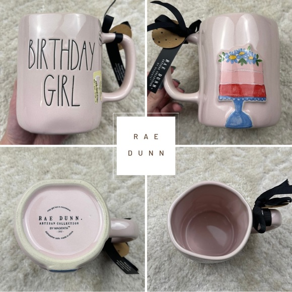 Rae Dunn | Dining | Rae Dunn Birthday Girl Pink Mug | Poshmark